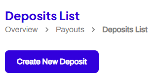 How to create deposits – WE Help - Merchants